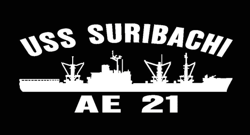 USS SURIBACHI AE 21 Vinyl Silhouette Decal 6.5