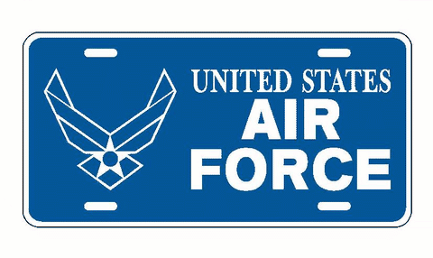Air Force License Plates