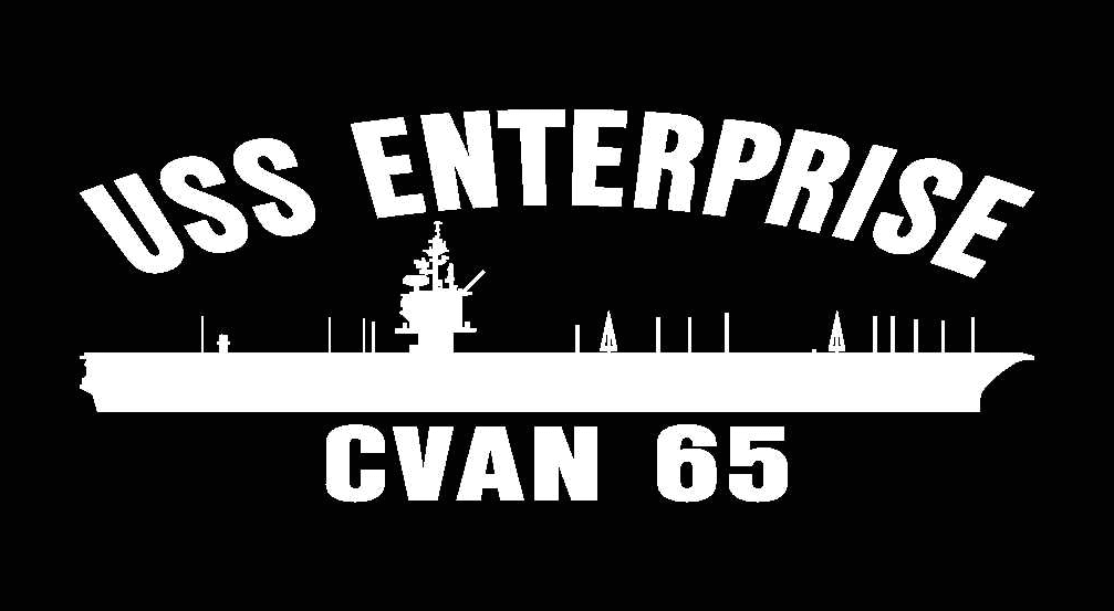 USS ENTERPRISE CVAN 65 Vinyl Silhouette Decal 6.5" x 15.75" Car Truck