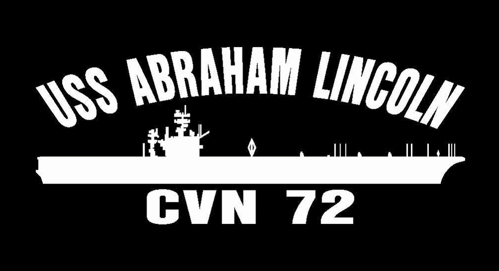 USS ABRAHAM LINCOLN CVN 72 Vinyl Silhouette Decal 6.5" x 15.75" Car Tr