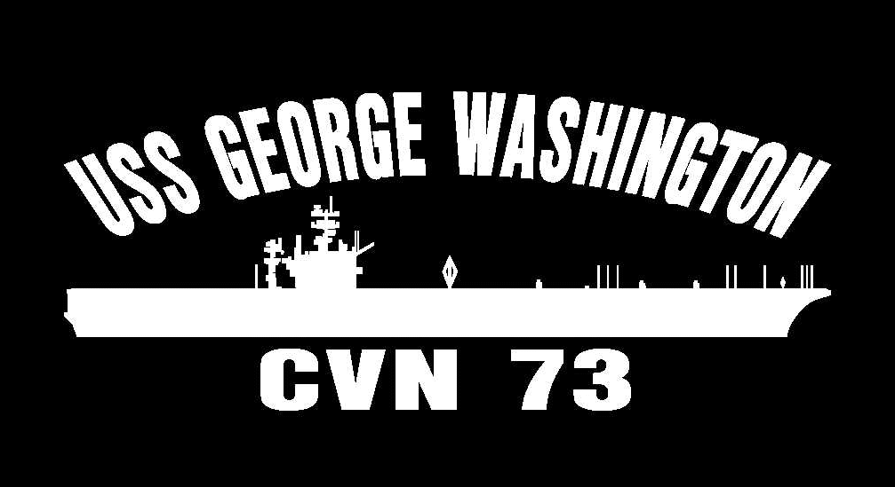 USS GEORGE WASHINGTON CVN 73 Vinyl Silhouette Decal 11.75" x 28" Car T