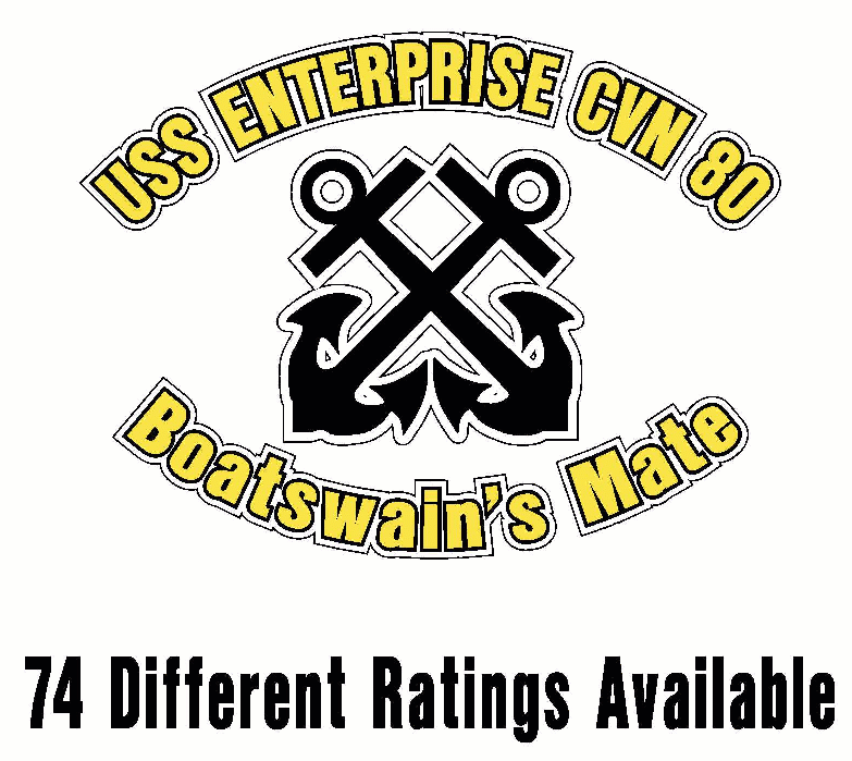 USS ENTERPRISE CVN 80 Rating Decal 16.5" x 11.5" Car Truck RV Military