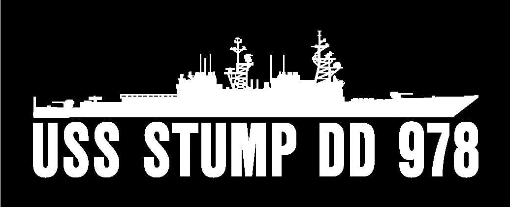 USS STUMP DD 978 Silhouette 1 Vinyl Decal Ships Name & Hull #, Car Tru