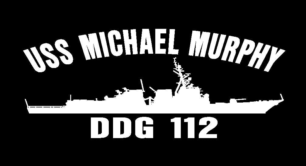 USS MICHAEL MURPHY DDG 112 Vinyl Silhouette Decal 4.75" x 11.5" Car Tr