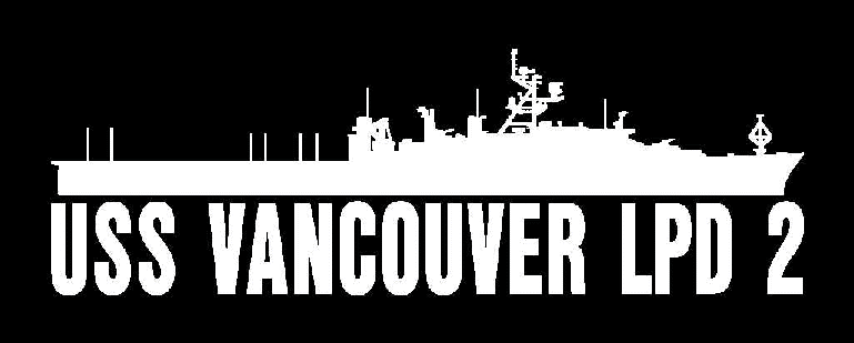 USS VANCOUVER LPD 2 Silhouette 1 Vinyl Decal Ships Name & Hull #, Car
