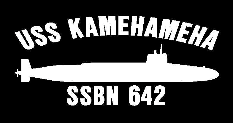 USS KAMEHAMEHA SSBN 642 Vinyl Silhouette Decal 4.75" x 11.5" Car Truck
