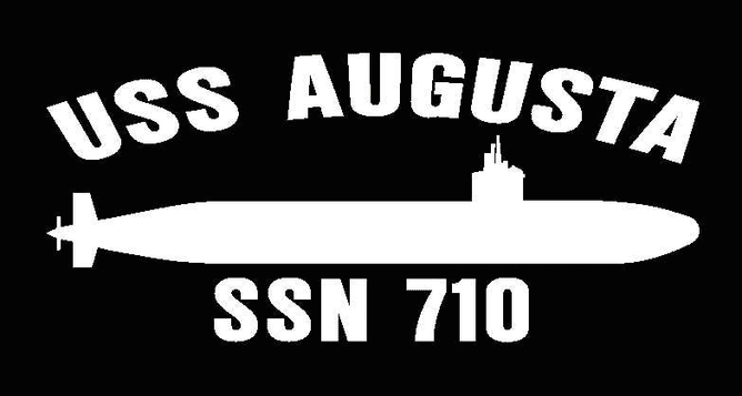 USS AUGUSTA SSN 710 Vinyl Silhouette Decal 4.75" x 11.5" Car Truck RV