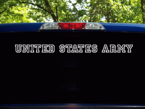 Army Vinyl Decals